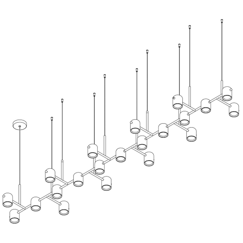 Kup Suspension System - B.lux | Linear Suspension Lights - USA & Canada