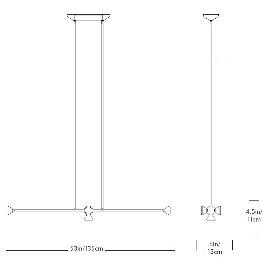 Apollo 5 Light Suspension - Roll & Hill | Linear Suspension Lights - USA & Canada